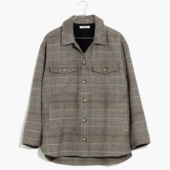 Madewell | Jackets & Coats | Madewell Plaid Flannel Shirt Jacket ...